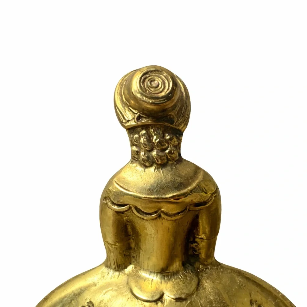 No Label | Accents | Brass Plated Figural Bell Victorian Woman Girl 92s ...